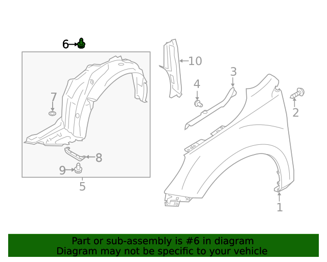 2000-2024 Subaru Clip 909140007 | Subaru Online Parts