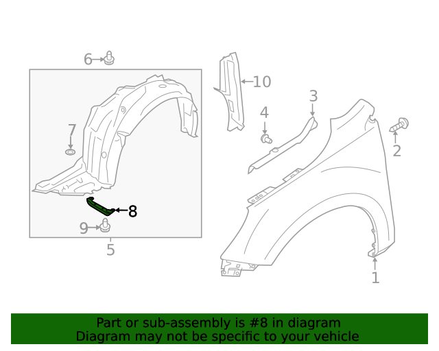 2020-2022 Subaru Outback Plate 59123AN02A | Subaru Parts For You