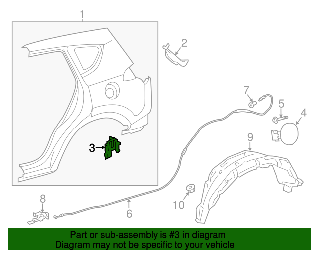 2013-2018 Toyota RAV4 Blind Spot Detection System Warning Sensor ...
