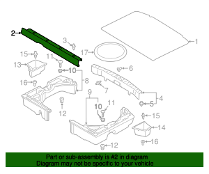 2011-2024 Mitsubishi Outlander Sport Front Trim 7646A221 | Mitsubishi ...