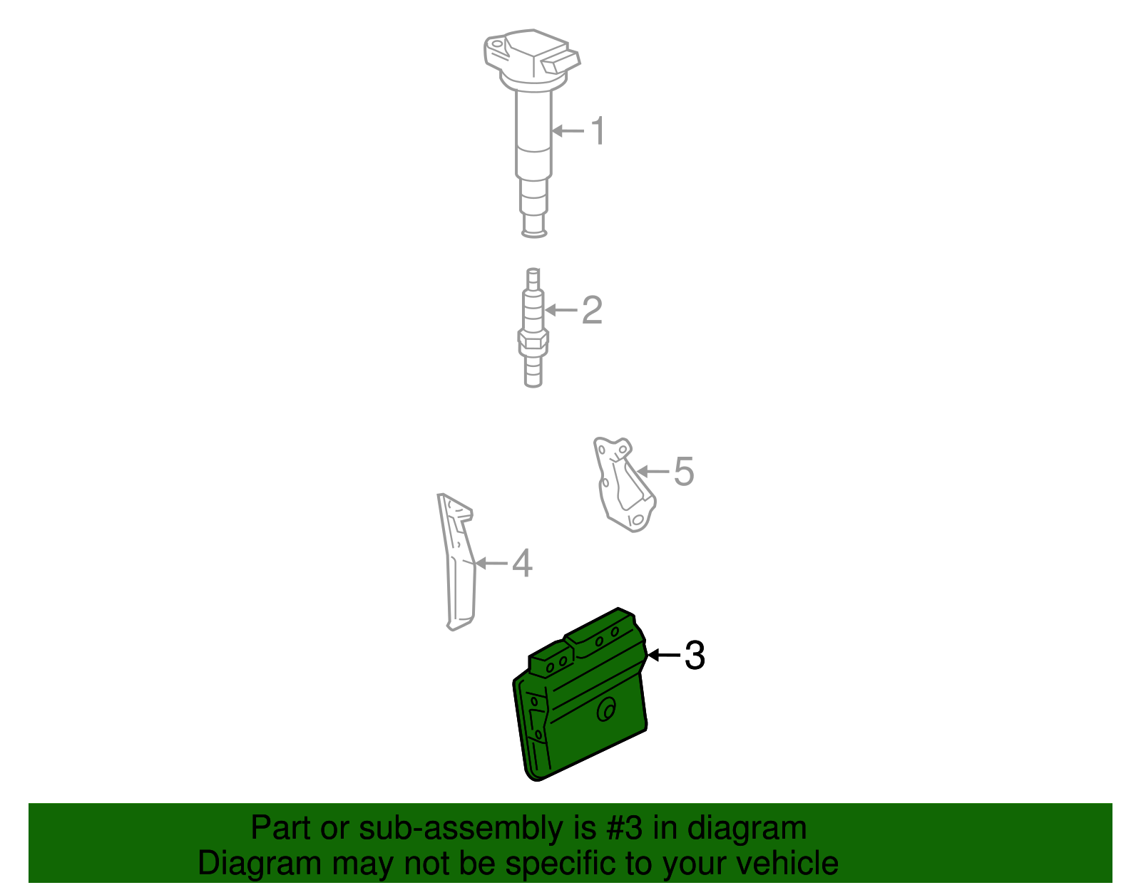 2009-2010 Toyota Corolla Engine Control Module (ECM) 89661-02U92 ...