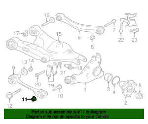 2002-2023 Jaguar Upper Control Arm Nut C2Z2224 | JaguarParts.com