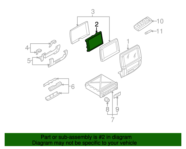 65509166784 - 2007-2014 BMW Monitor (65-50-9-166-784) | BMW of South ...