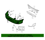 57702FE060 - Bumper Cover 2004-2005 Subaru Impreza | Subaru Direct ...