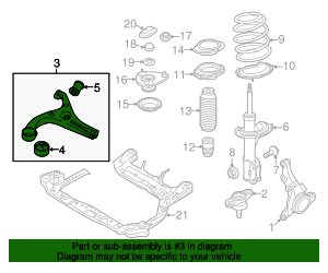 54501-1E000 - Lower Control Arm 2006-2011 Kia | Kia.Parts Store