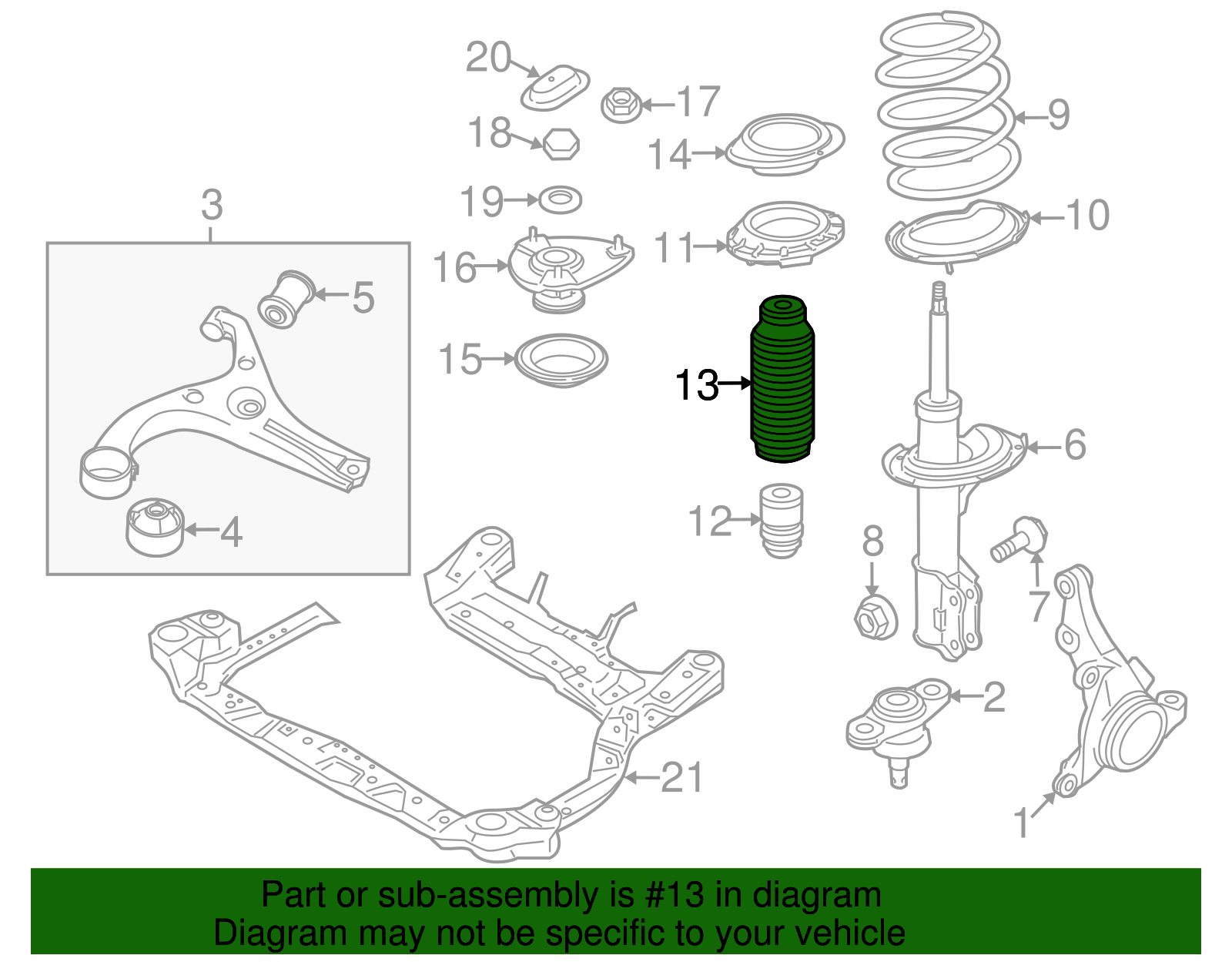 54625-1E000 - Dust Cover 2006-2011 Kia | Genuine Kia Parts