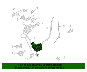 2006-2017 Volvo Lock Actuator - Driver's Side (LH) 31416681 ...
