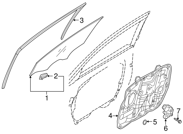 82481-A5010 - Regulator Module 2013-2016 Hyundai Elantra GT ...