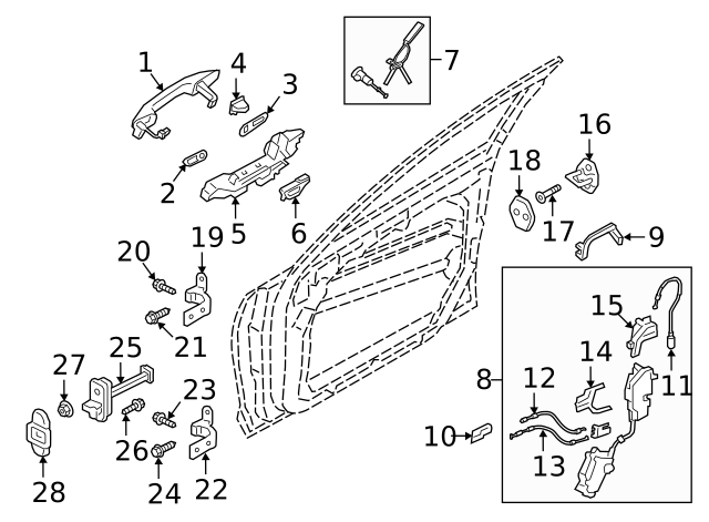 81310-J6000 - Latch Assembly 2019-2020 Kia K900 | Kia.Parts Store
