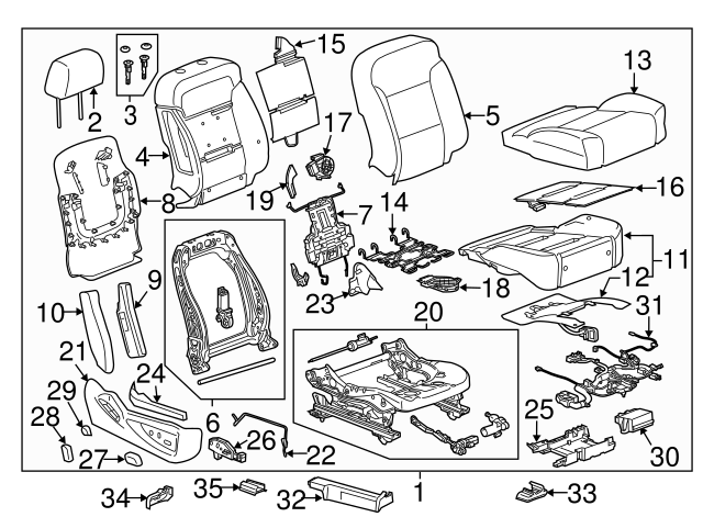 2014-2017 GM Front Passenger Presence Module 84768518 GM ...