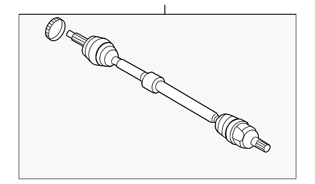 49501-2K200 - Axle Assembly 2010-2011 Kia Soul | Kia.Parts