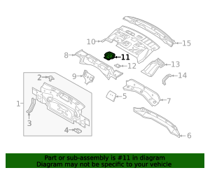 2019-2023 Volkswagen Jetta Package Tray Reinforced Plate 17A-813-761 ...