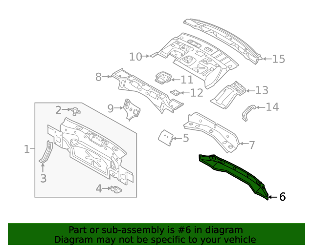 2019-2024 Volkswagen Jetta Rear Body Reinforced 17A-813-309 | vwpartscenter