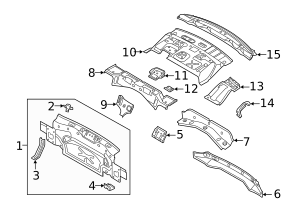 2019-2024 Volkswagen Jetta Rear Body Reinforced 17A-813-309 | vwpartscenter