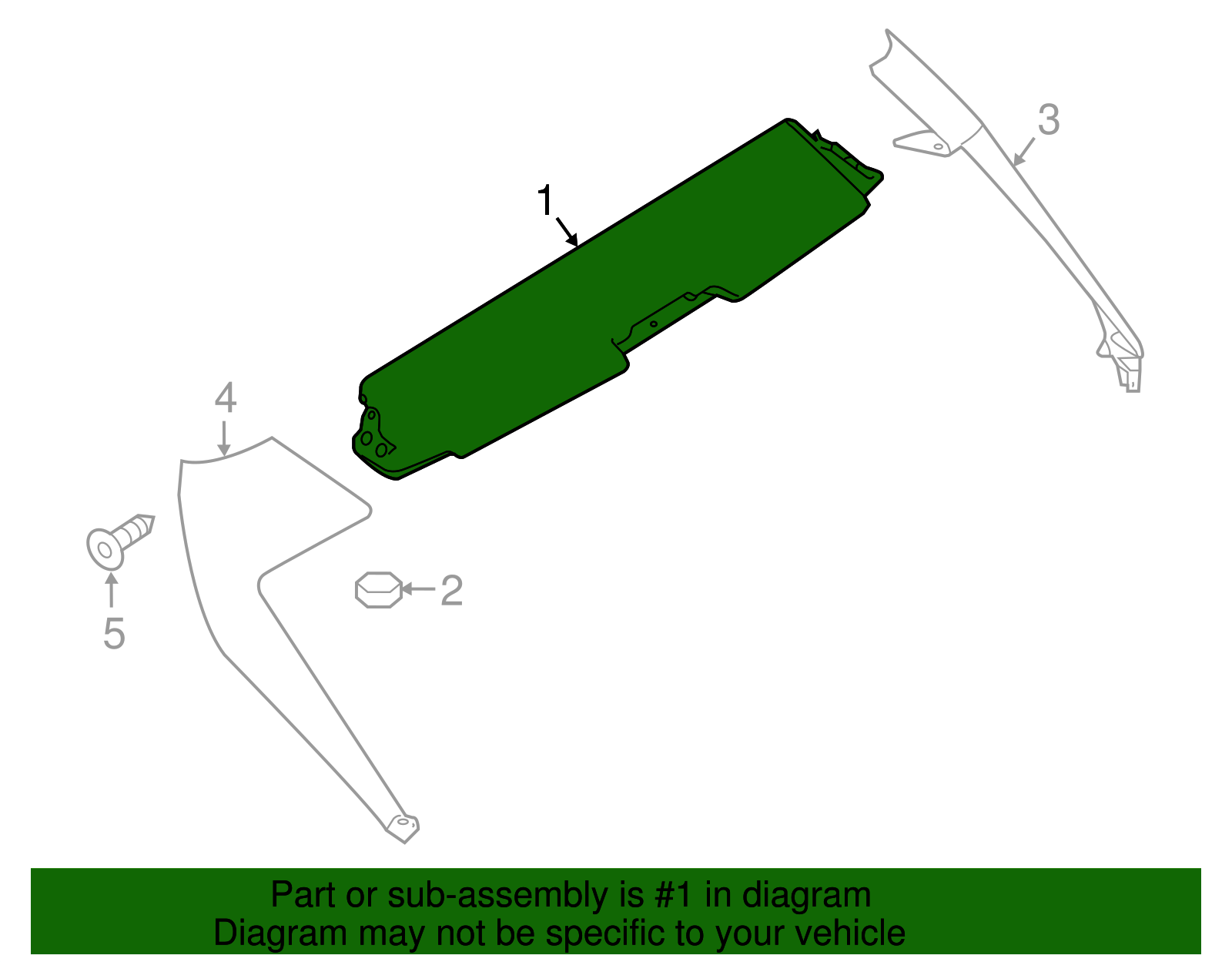 96030-5SA0A - Spoiler 2018-2025 Nissan LEAF | Nissan Parts ...