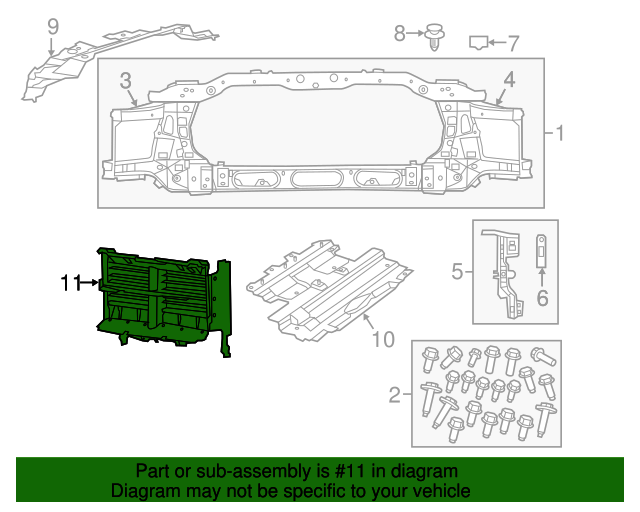 2013-2020 Ram Active Shutter Linkage 68302660ab | TascaParts.com