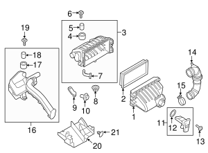 2014-2024 Mitsubishi Mass Air Flow Sensor 1525A052 | Mitsubishi Parts ...
