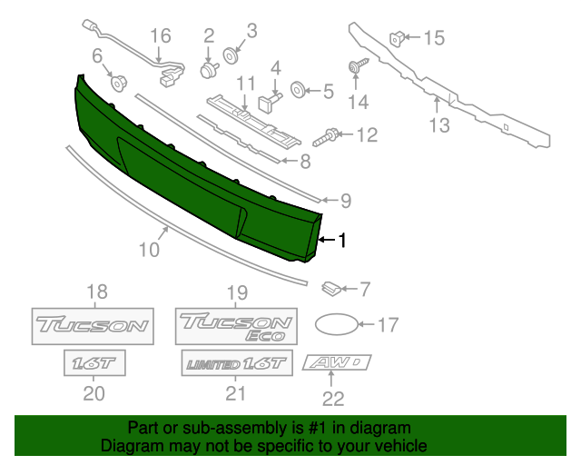 2016-2018 Hyundai Tucson Finish Panel 87371-D3110 | OEM Parts Quick
