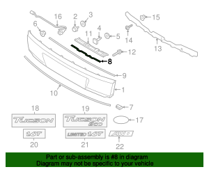 2016-2018 Hyundai Tucson Finish Panel Upper Insulator 87378-D3000 | OEM ...