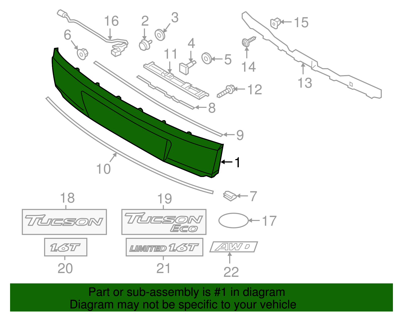 87371-D3110 - Finish Panel - 2016-2018 Hyundai Tucson | Joseph Airport ...