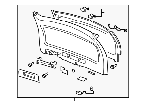 20839854 - High-Quality Ebony Liftgate Lower Trim Panel for 2007-2017 ...