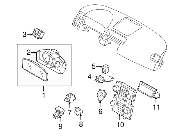 2004-2013 Volvo Ignition Switch 30659838 | OEM Parts Online