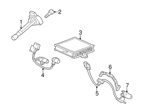 2003 Acura CL Control Module, Engine 37820-PGE-A12 | OEM Parts Online