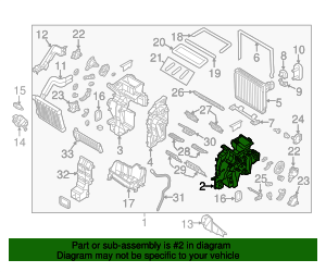 2017-2020 Kia Optima Evaporator Case 97135 A8000 | QuirkParts