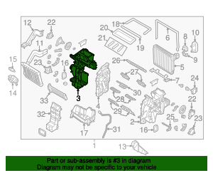 97134-A8010 - Evaporator Case 2017-2020 Kia Optima | Kia.Parts Store