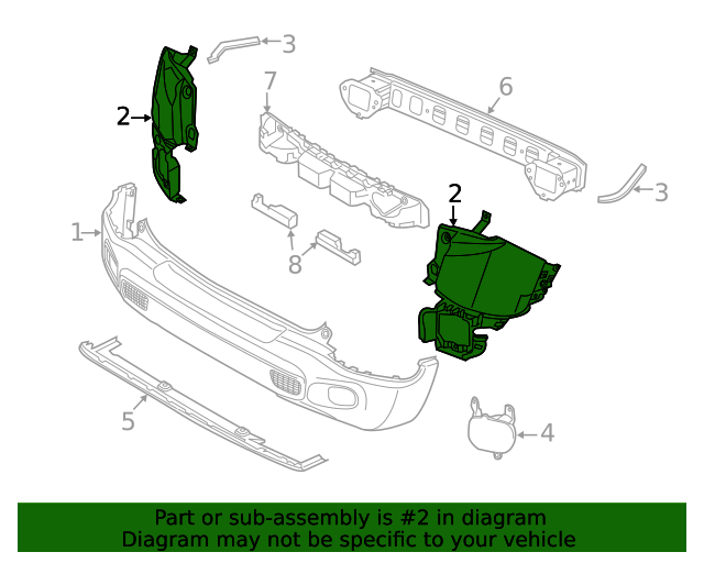 2015-2020 Jeep Renegade Upper Cover - Passenger Side (RH) 6SC03TZZAA ...