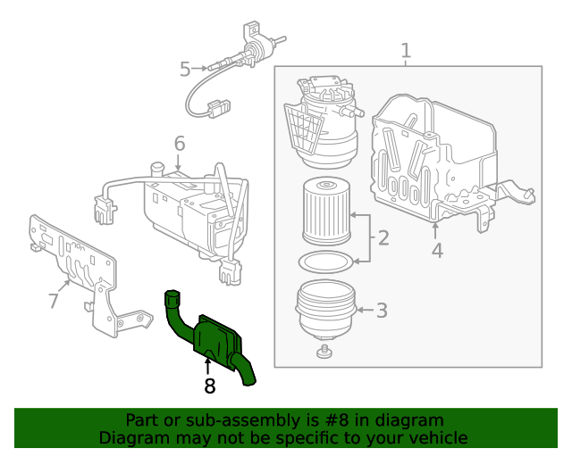 2017-2022 GM Heater Coolant Heater Exhaust Muffler 15235014 GM ...