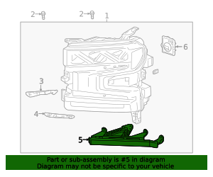 2019-2022 Chevrolet Passenger Side Headlight Bracket 23408117 GM ...