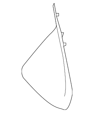 81482-47140 - Bumper Cover Spacer Panel (Left) 2017-2022 Toyota Prius ...