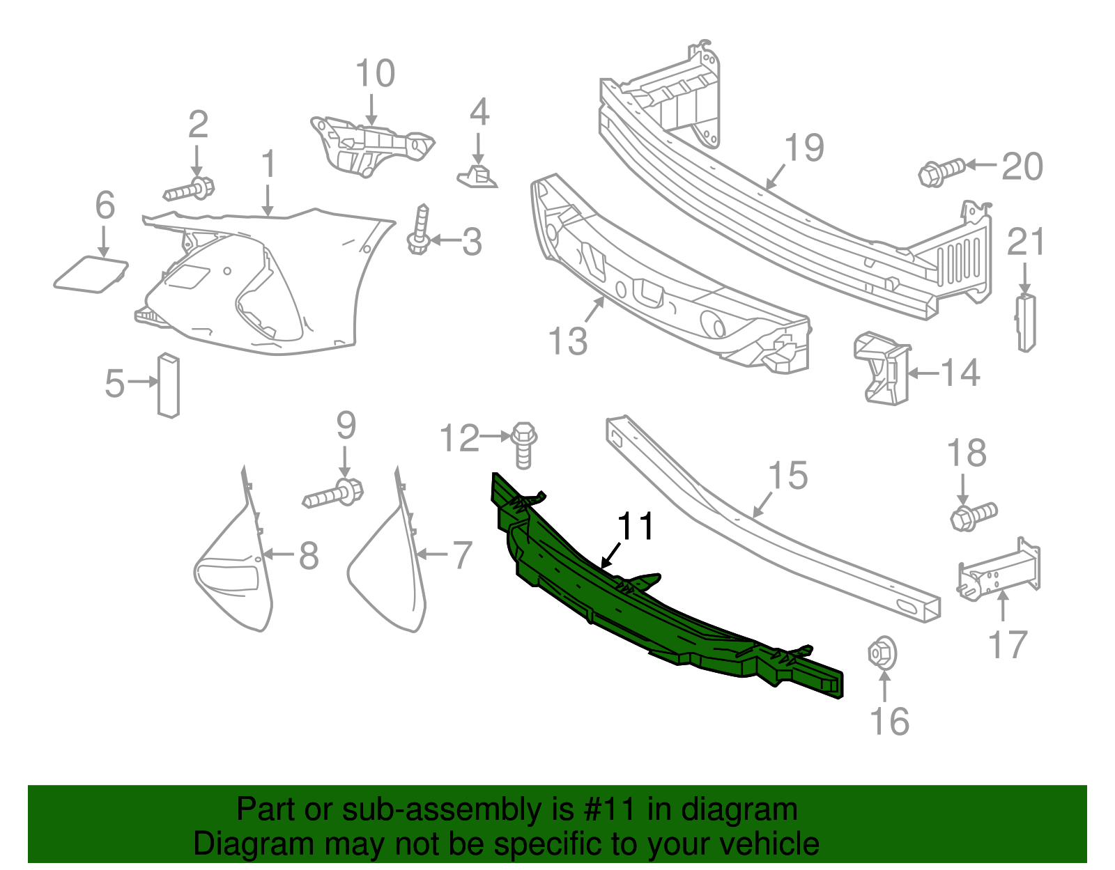 52618-47111 - Lower Absorber 2017-2022 Toyota Prius Prime | Longo ...