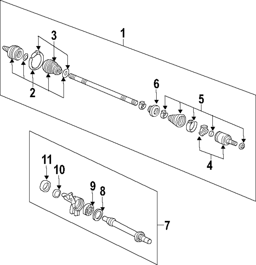 44500-SNC-000 - 2006-2011 Honda Civic - Half-Shaft | Honda Car Parts Direct
