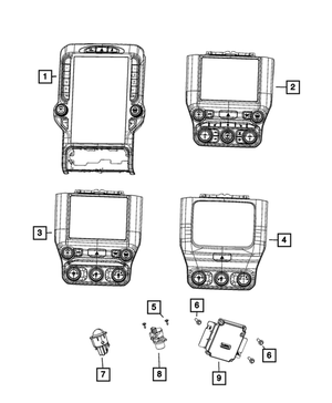 2019 Ram A/C And Heater Module 68367350AG | Mopar eStore