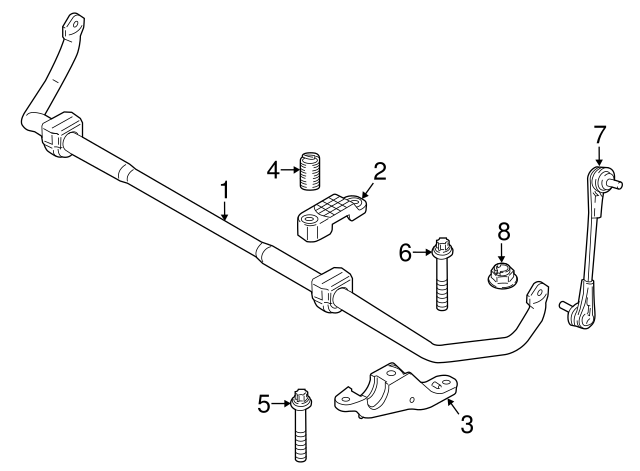 Genuine BMW 31-30-6-873-474 | Stabilizer Bar | FREE Shipping on Most ...