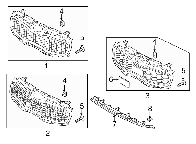 2017-2019 Kia Sportage OEM NEW 2016-18 Kia Sportage Grille-Front Bumper ...