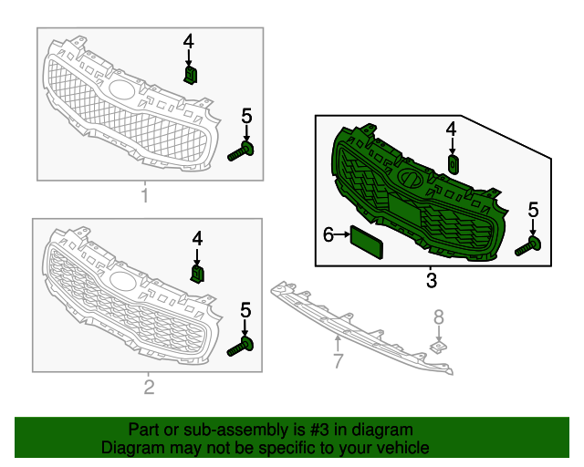 86350-D9510 - Grille Assembly 2017-2019 Kia Sportage | Kia.Parts Store