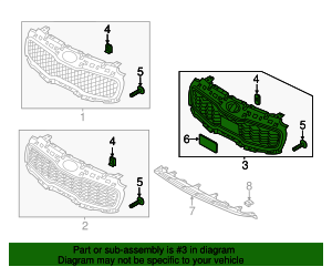 86350-D9510 - Grille Assembly 2017-2019 Kia Sportage | Kia.Parts Store