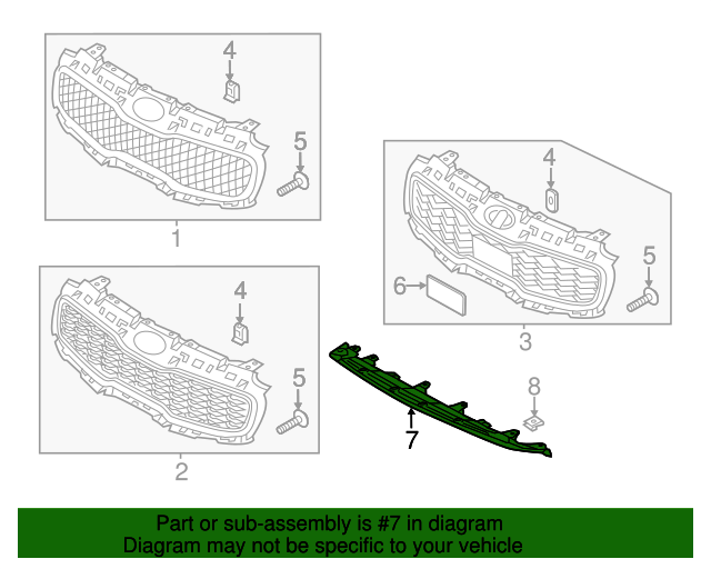 2017-2019 Kia Sportage OEM NEW 2016-18 Kia Sportage Grille-Front Bumper ...
