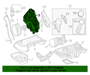 278-015-02-00 - Engine Timing Cover 2011-2020 Mercedes-Benz ...