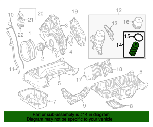 278-180-00-09-90 - Oil Filter Mercedes-Benz USA Parts