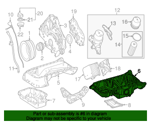 278-010-65-04 - Oil Pan 2011-2018 Mercedes-Benz | Mercedes-Benz USA Parts