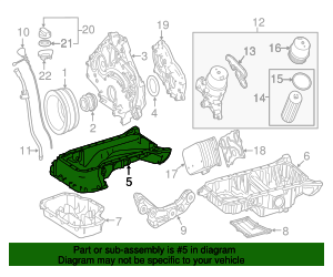 278-014-07-00 - Engine Oil Pan 2012-2020 Mercedes-Benz ...
