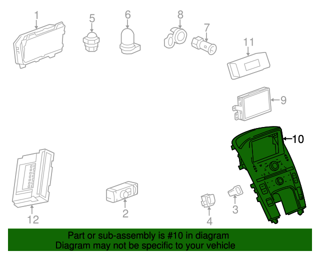 22901770 GM Control Panel | GM Parts Store