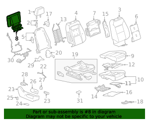 87866825 - DVD Unit 2021-2023 GM | Group 1 Auto Parts
