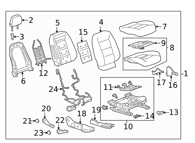 2019-2022 Chevrolet Equinox Passenger Discriminating Sensor 84646529 ...