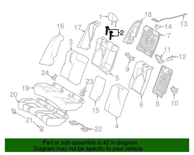 71930-06060-C0 - Headrest Guide 2018-2023 Toyota | AutoNationParts.com
