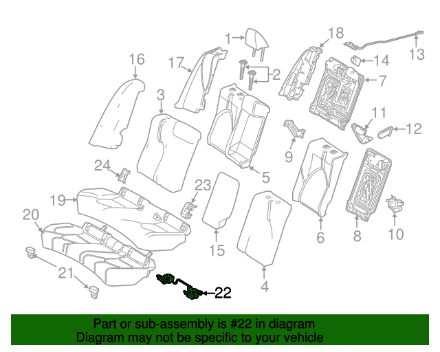 2018-2023 Toyota Child Restraint Anchor Plate 73705-06110 | Toyota ...